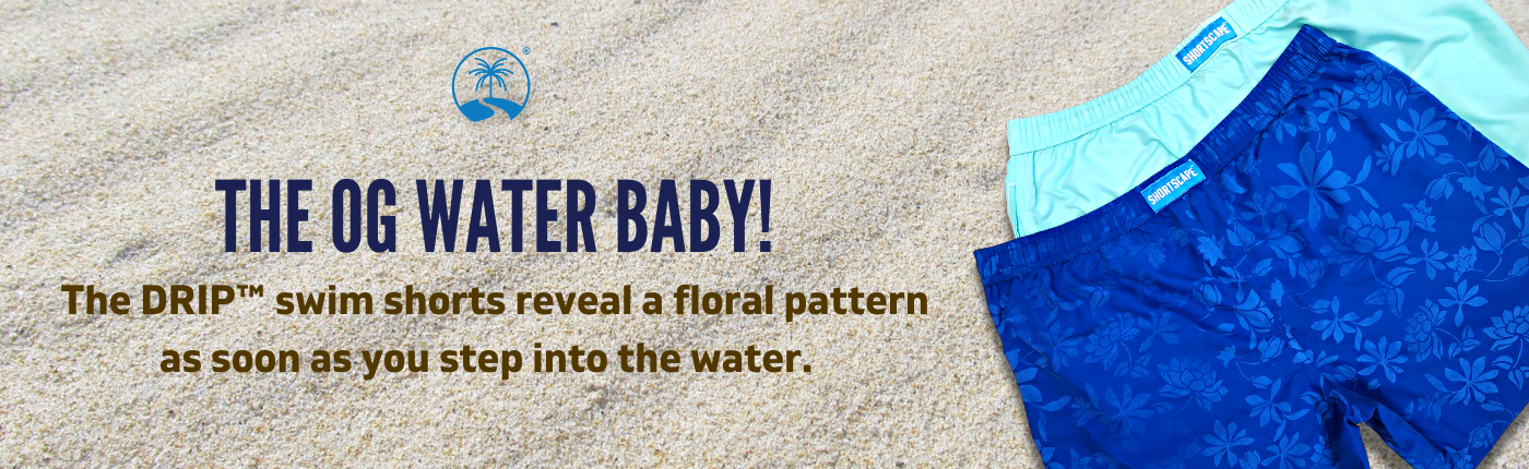 Drip | Purple Water Reactive Shorts - SHORTSCAPE