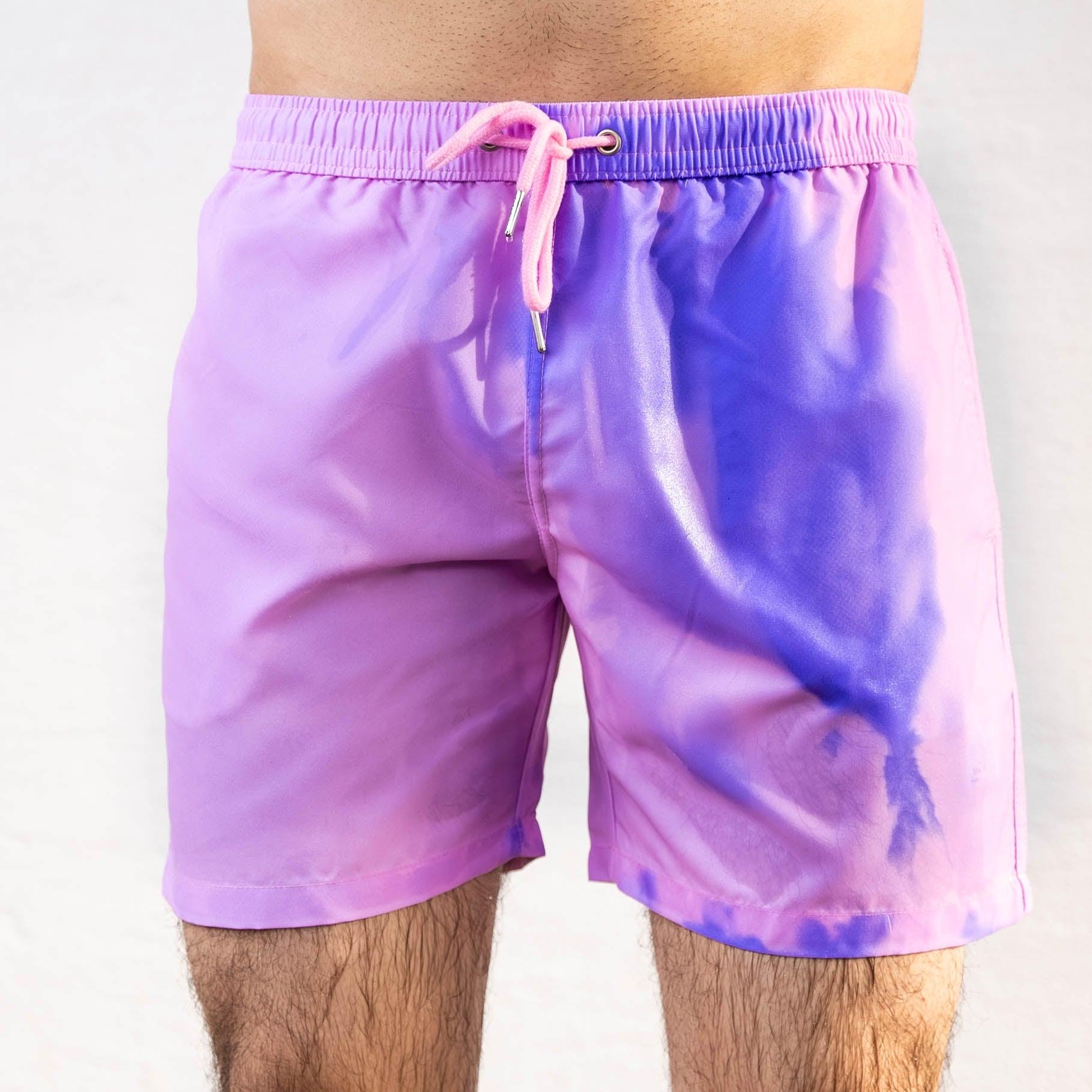 Reverse | Pink - Purple Color Changing Shorts - SHORTSCAPE